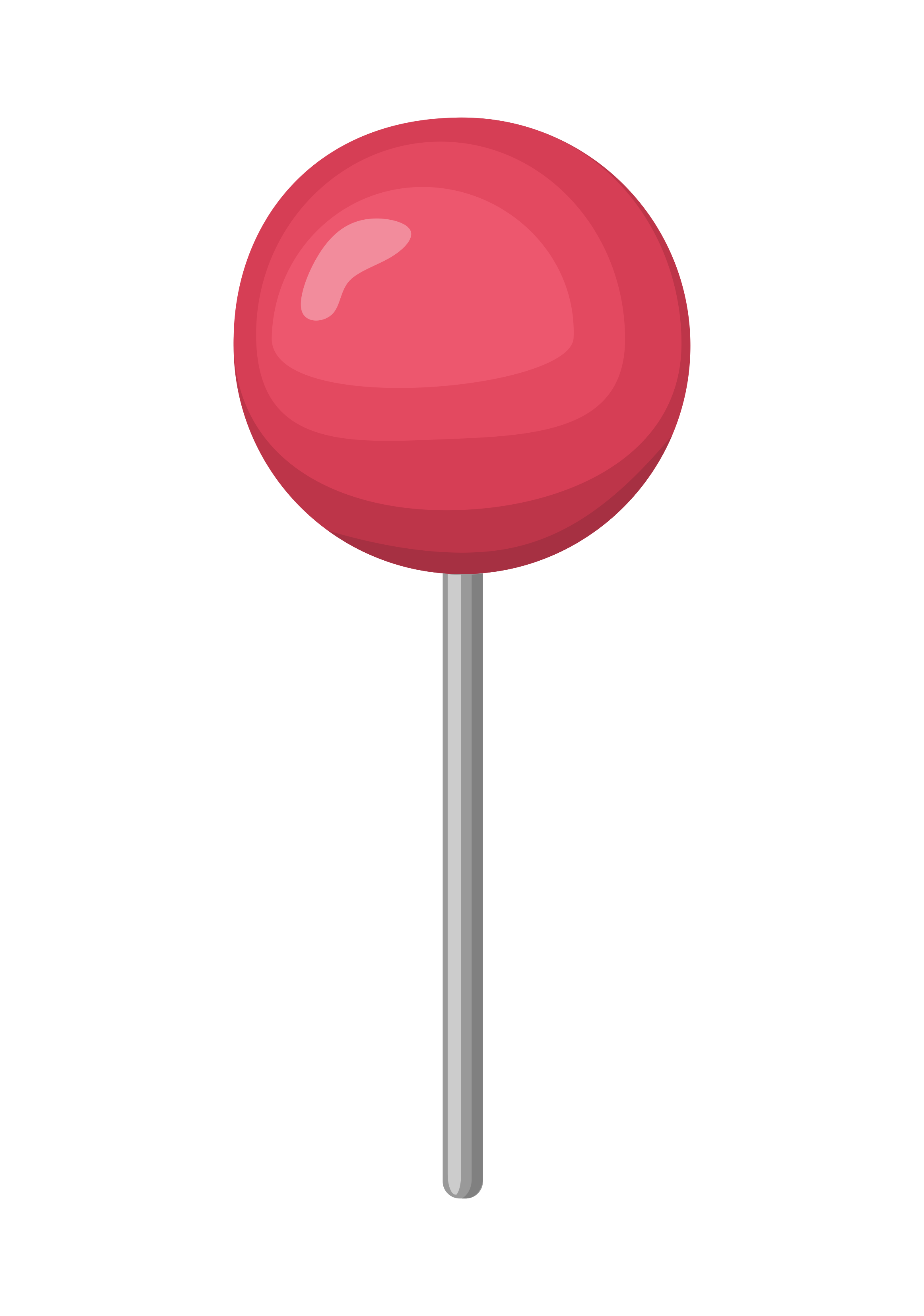 Pink candy on a stick as an illustration free image download