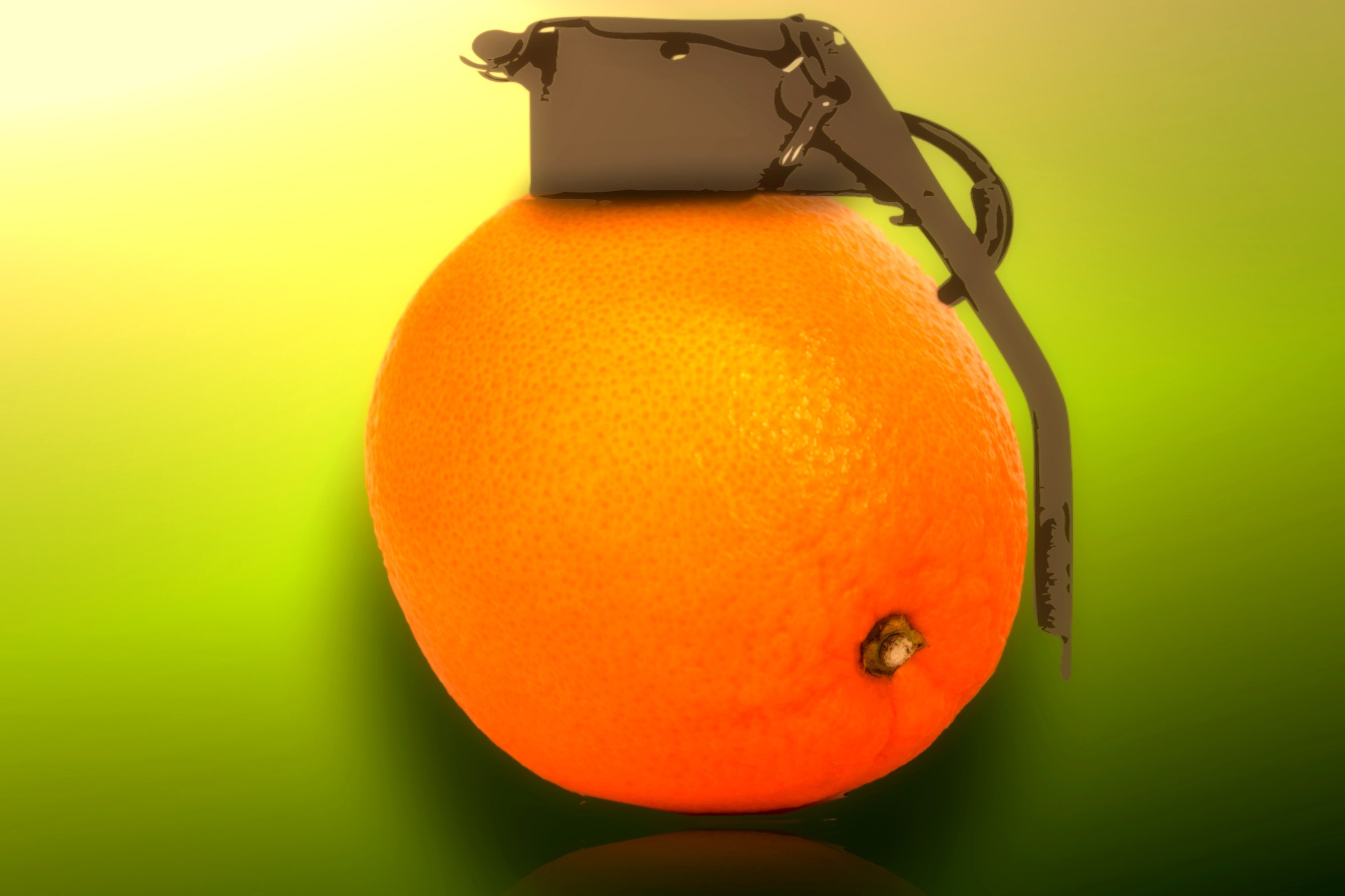 Orange as a hand grenade free image download