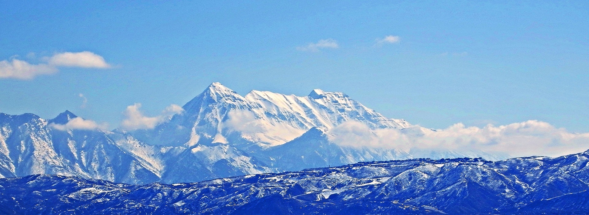 Panoramic view of the wasatch mountain range in utah free image download
