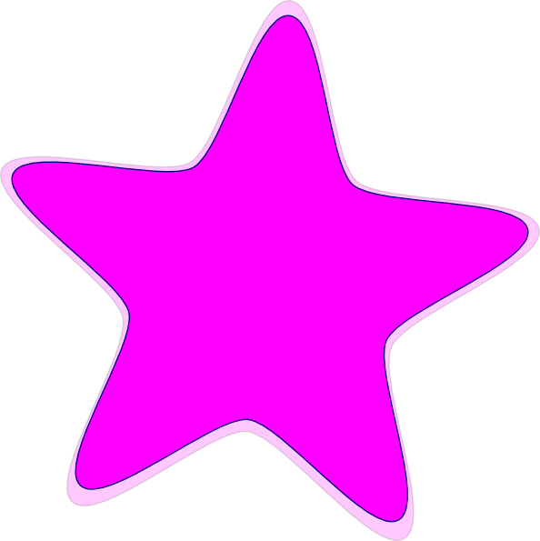 Pink Star Clip Art N3 free image download