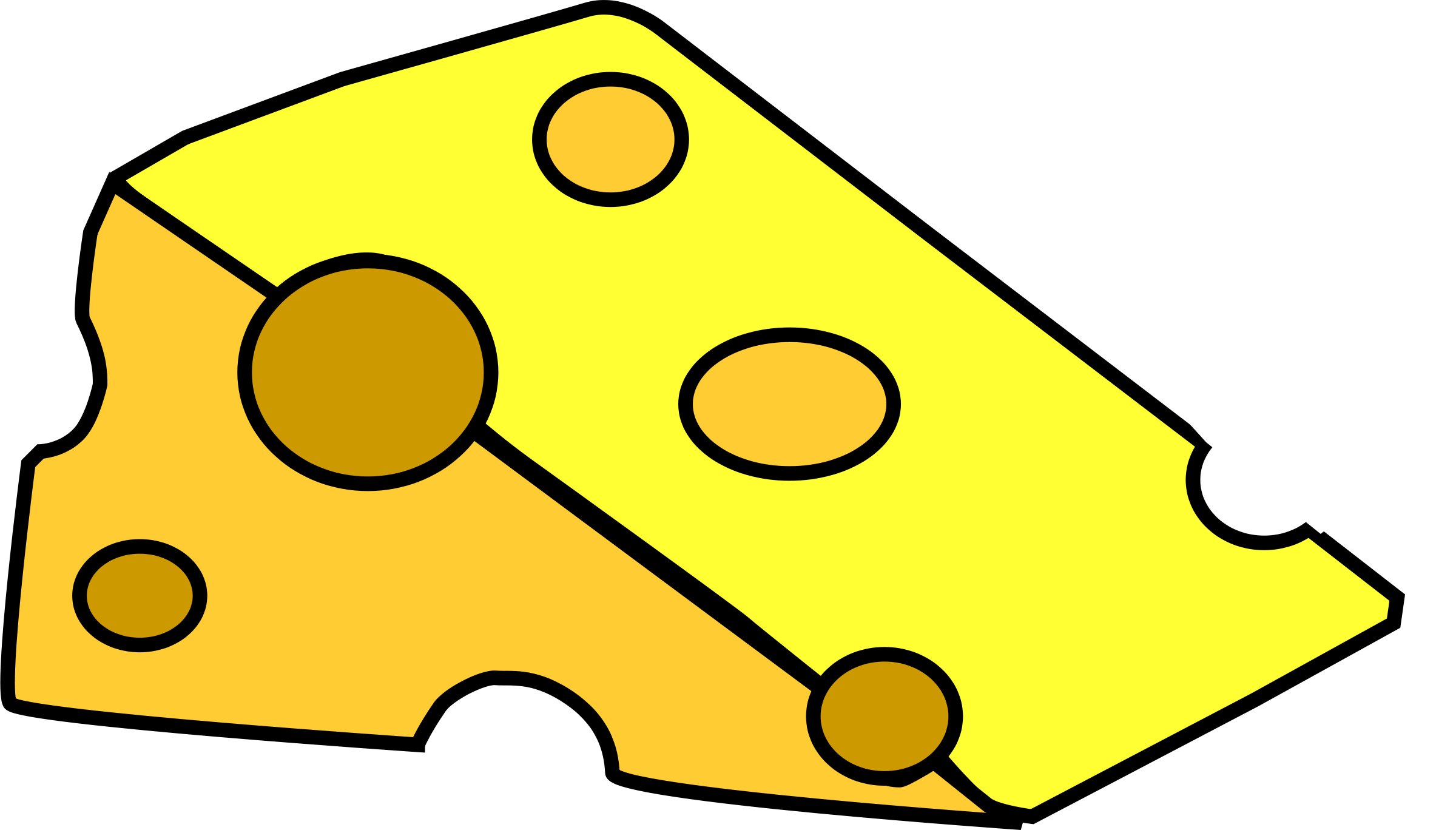 Yellow Cheese Clip Art drawing free image download