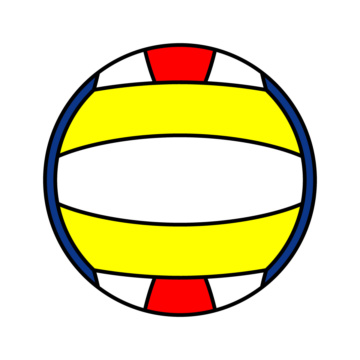 Yellow Volleyball drawing free image download