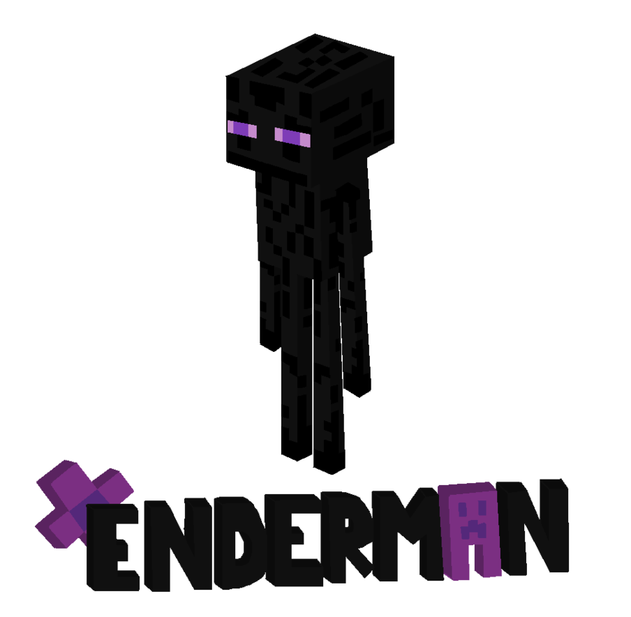 Minecraft Enderman purple drawing free image download