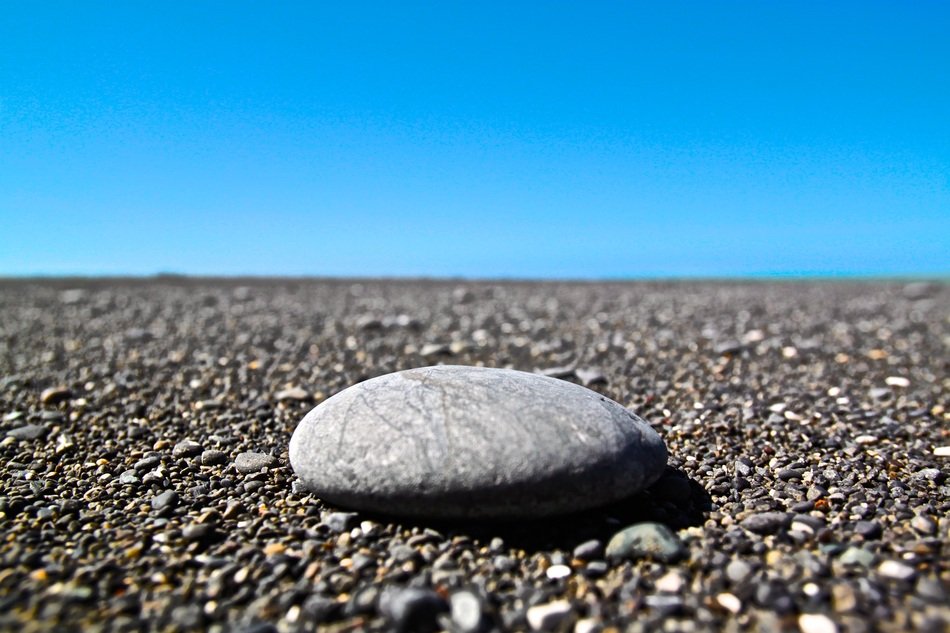 Stone on the beach free image download