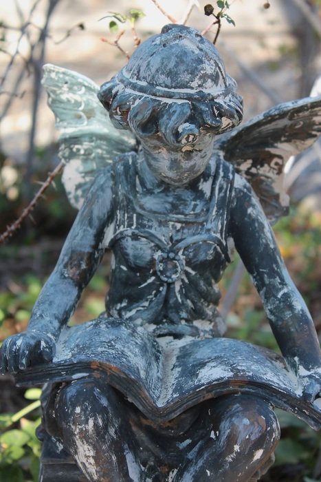 Stone fairy in the garden free image download