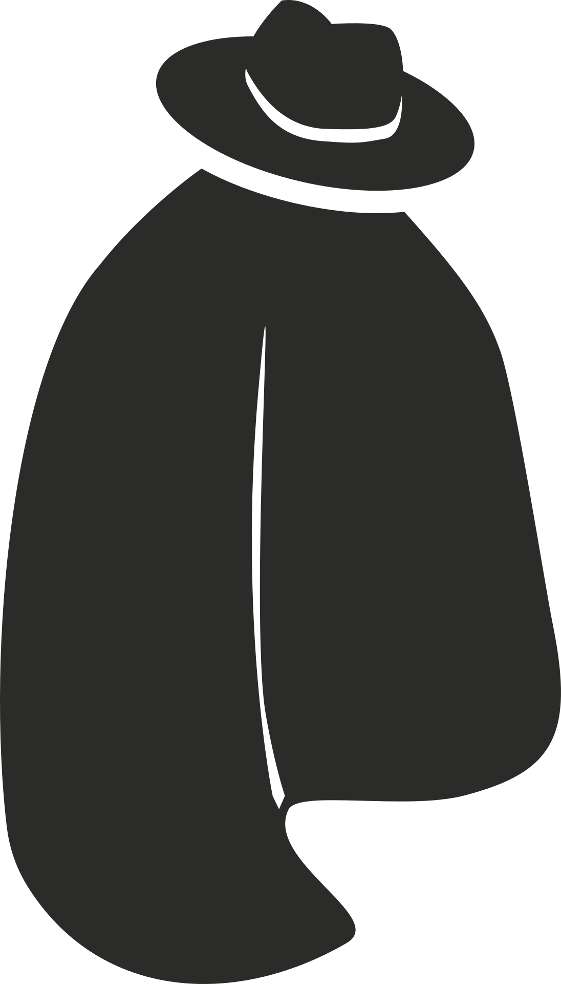 Hat and cloak of a detective drawing free image download