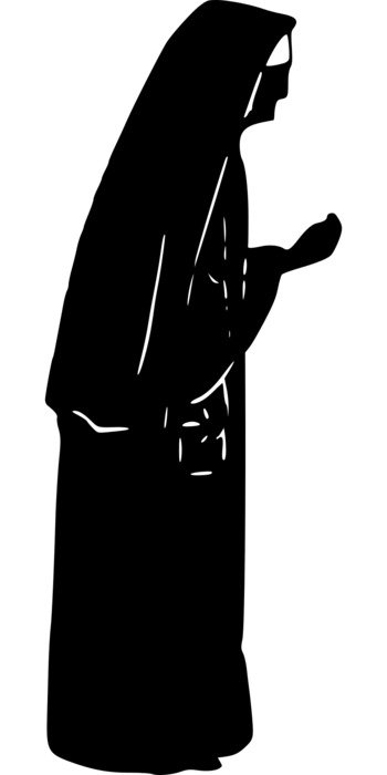 Catholic woman drawing free image download