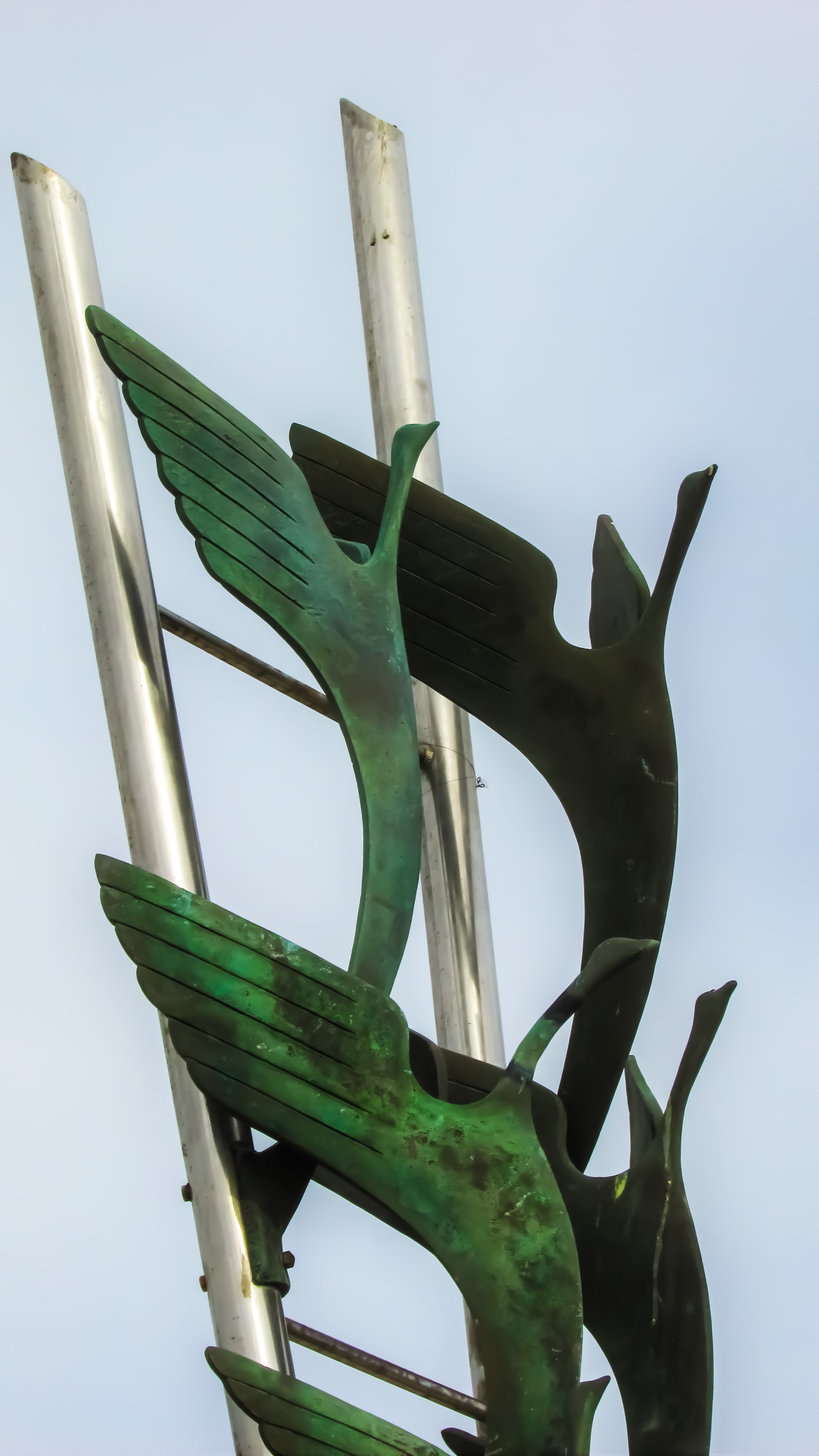 Heron Landmark with statues in Cyprus free image download