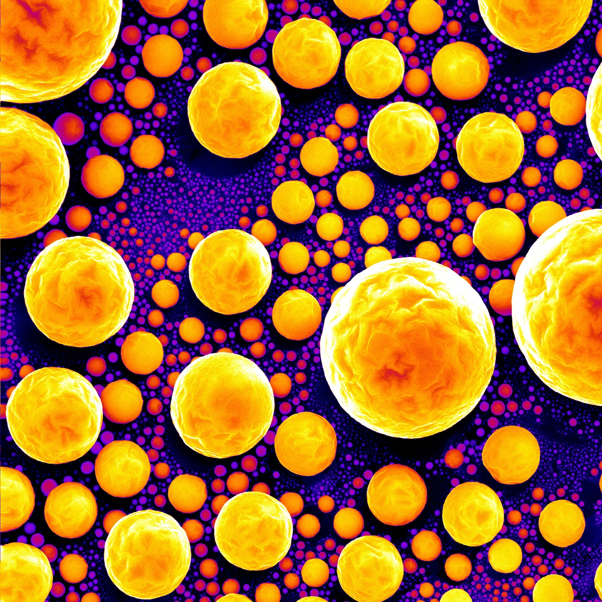 Pewter spheres on a purple background free image download