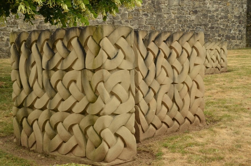 Beautiful ornamental Celtic stone in Luxembourg free image download