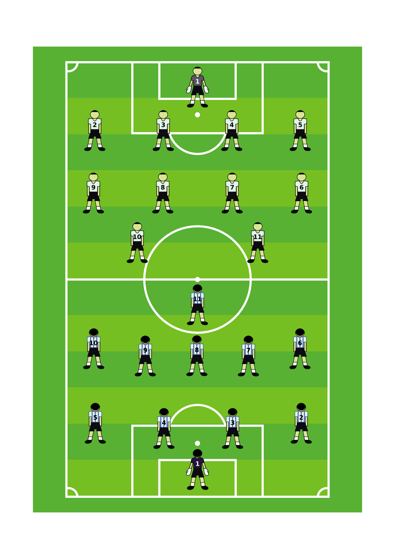 Football Soccer Pitch drawing free image download