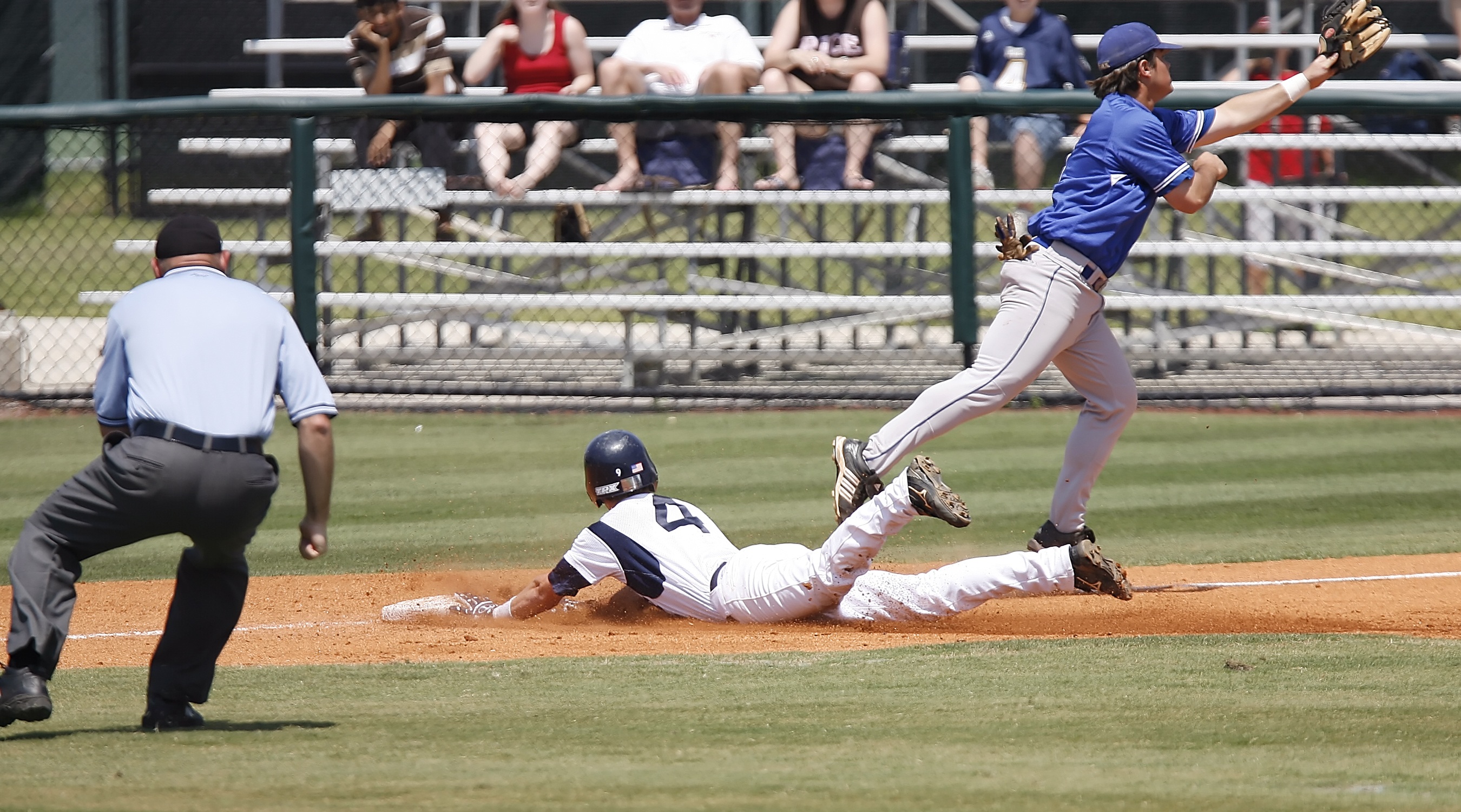 Baseball player lies on the field during the game free image download