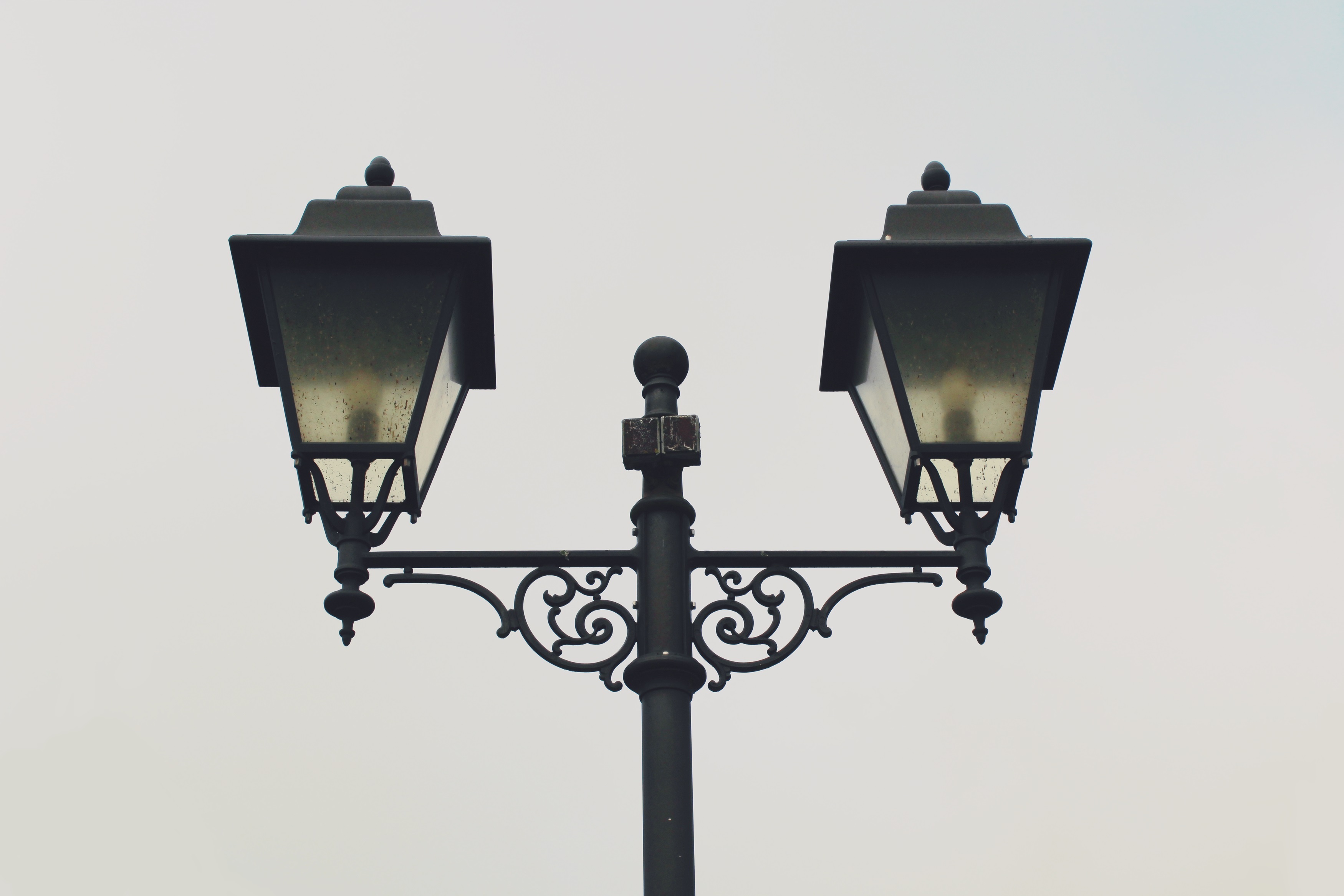 Two beautiful street lanterns free image download