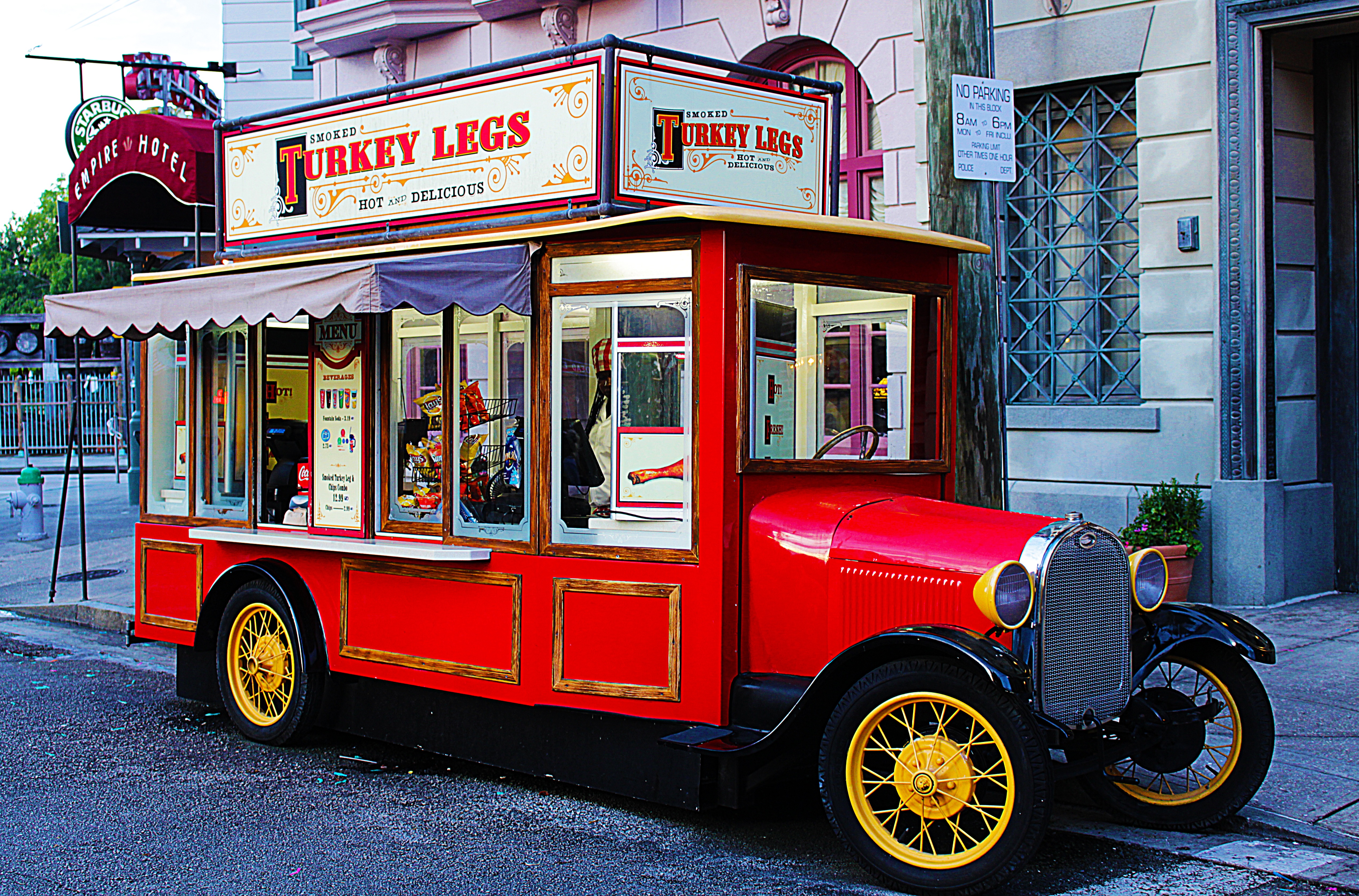 Retro truck as a street food stall free image download