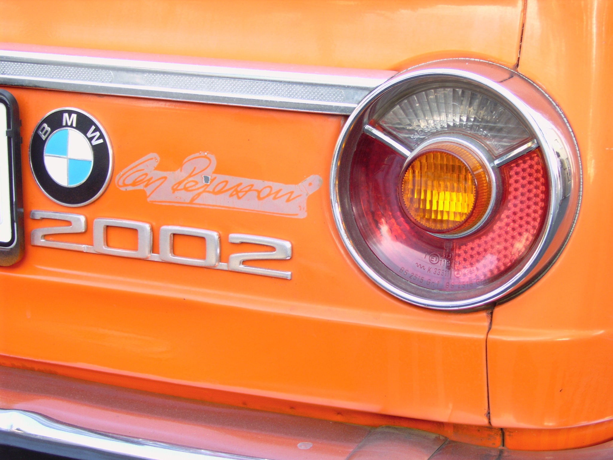 Rear light of Bmw 2002, Oldtimer Auto free image download