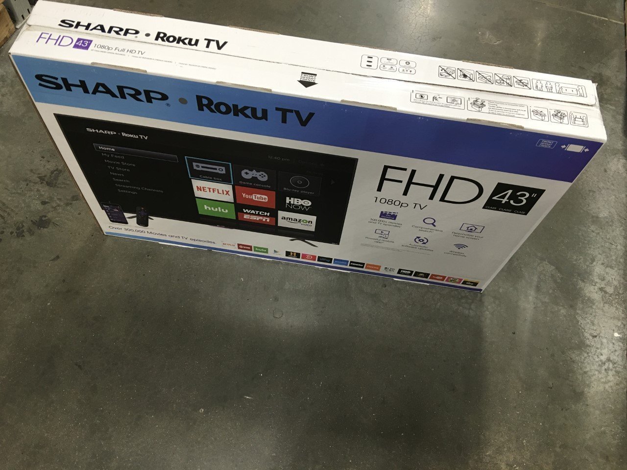 Sharp 43" Class 1080p LED Built-in Dual Core Processor Smart HDTV free ...