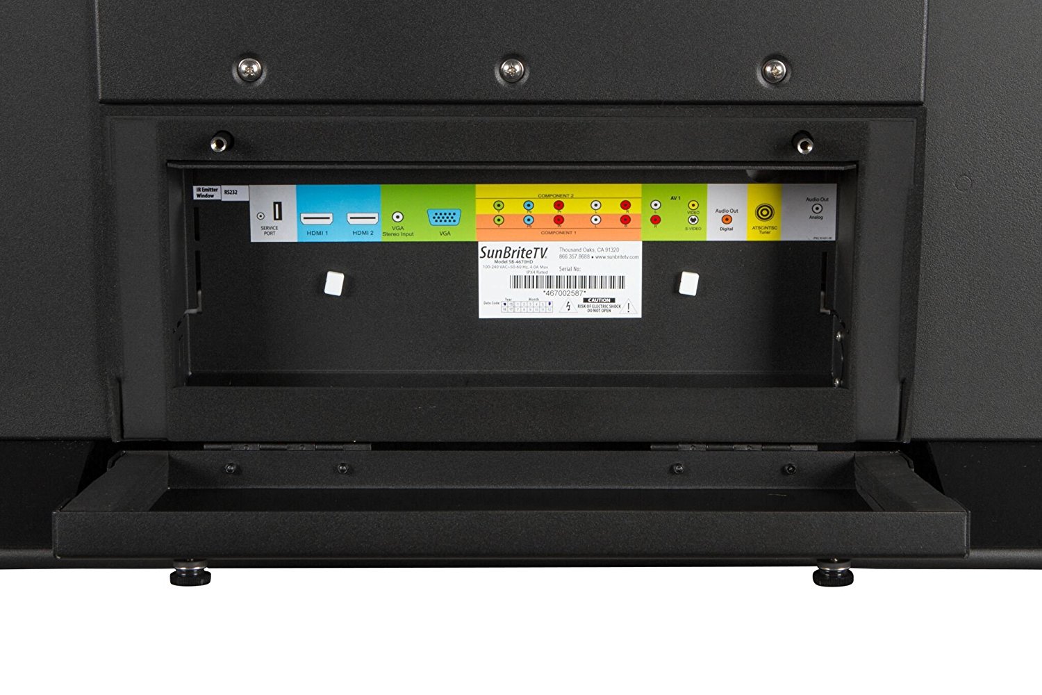 Sunbrite TV SB-4670HD-BL 46" Signature Series True-Outdoor All-Weather ...