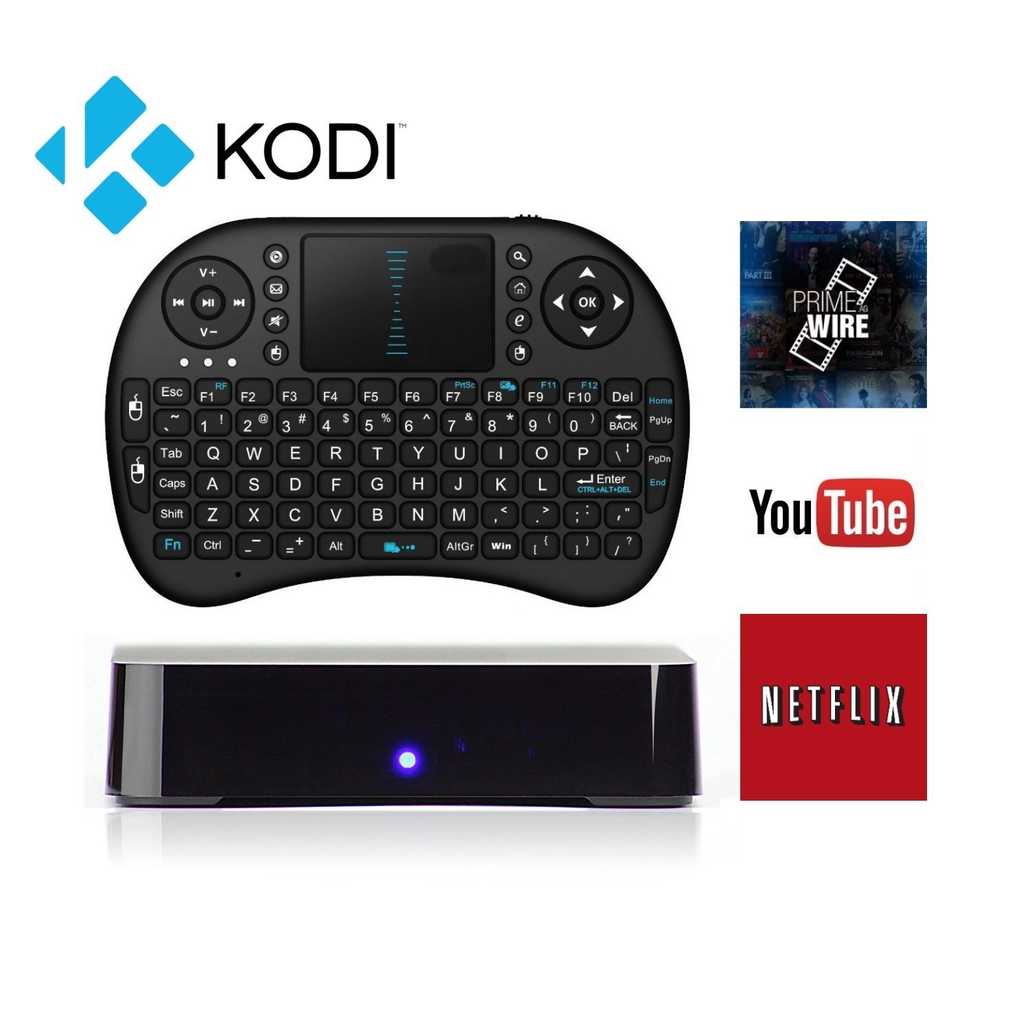 Kodi with Keyboard and Remote - Android TV Box with Kodi PRE-installed ...