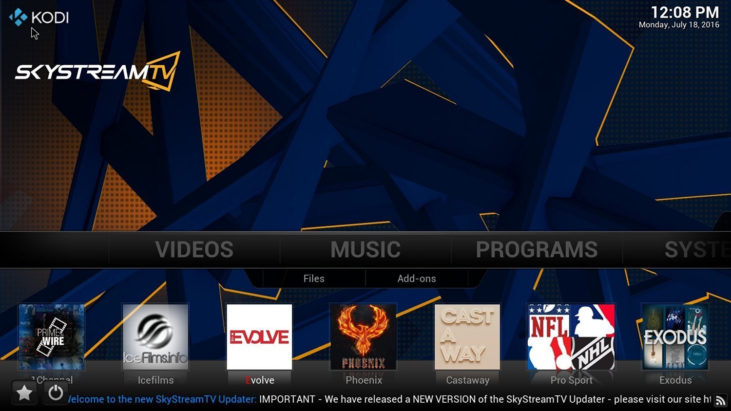 SkyStream ONE Android TV Box Fully Loaded KODI with SkyStreamTV Updater ...