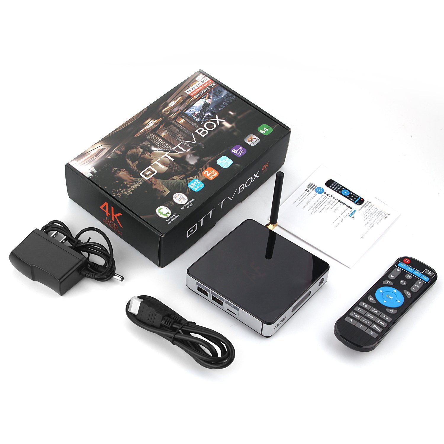 Android 6.0 TV Box Kodi 17.0 Fully Loaded Unlocked Octa Core Amlogic ...