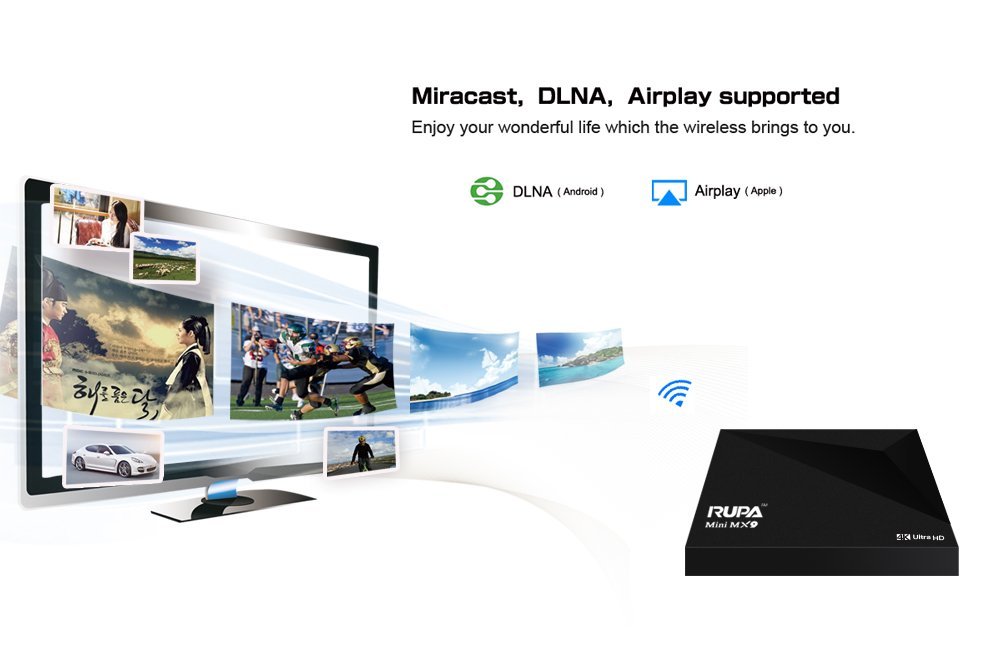 RUPA MiNi MX9 Android 5.1 TV Box RK3229 Quad Core 1G 8G EMMC 4K ...