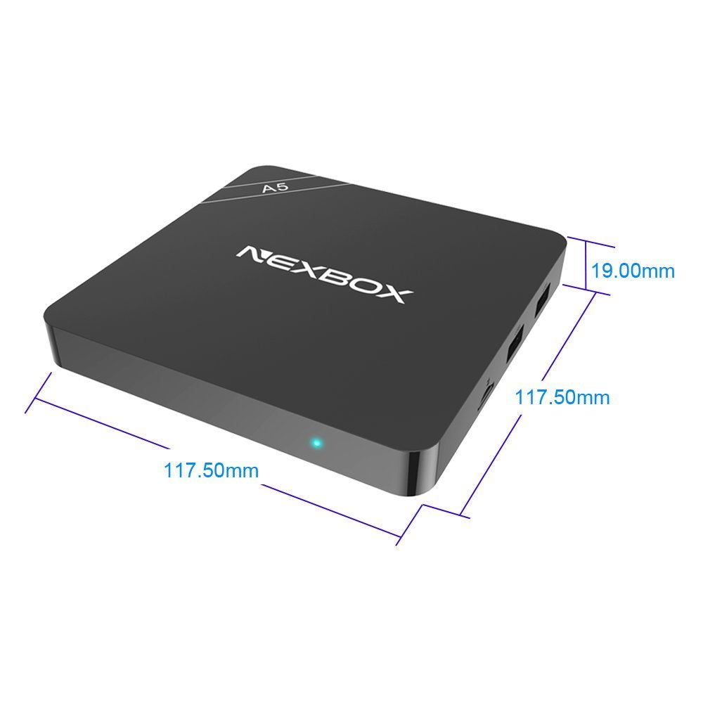 NEXBOX A5 TV Box Android 6.0 Amlogic S905X Quad Core 2.0GHz 64 bit Kodi ...