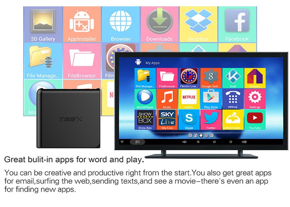 [Henscoqi Hi Box 4K] H1 TV Box Amlogic S905X Android 6.0 Marshmallow TV ...