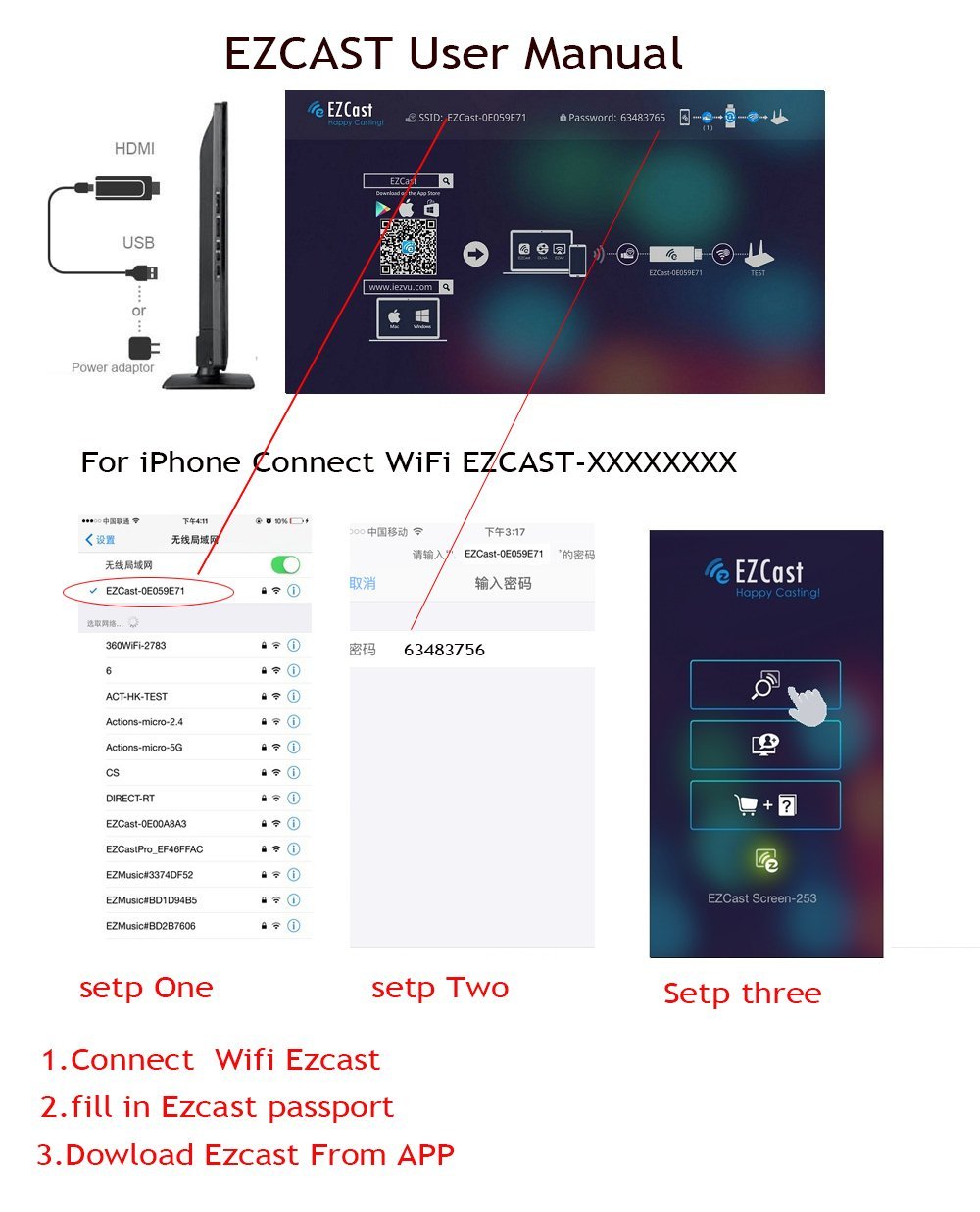 Ez Cast M2 Iii Dongle Hdmi Output, 1080p, Black N3 free image download