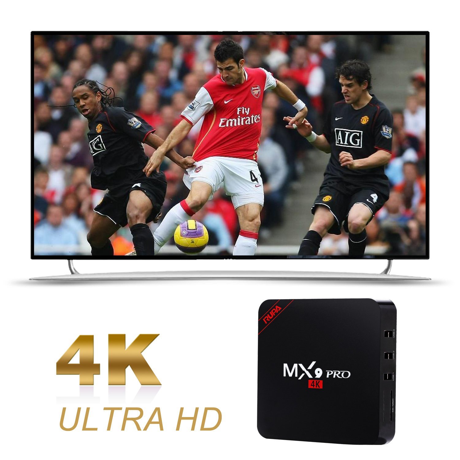 RUPA MX9 PRO Android TV Box RK3229 Quad-Core 2G/16G 1000M LAN BT 4.0 4K ...