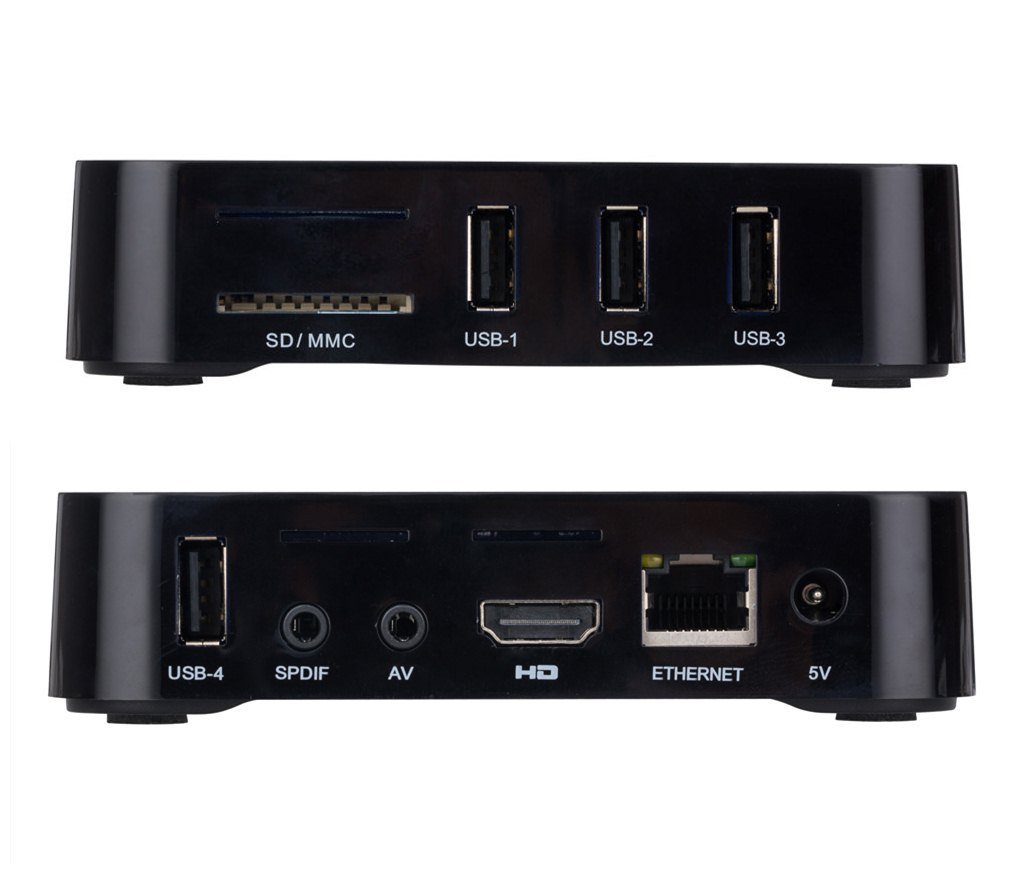 WISEWO Quad Core Smart TV Box Mini PC Streaming Media Player with XBMC ...