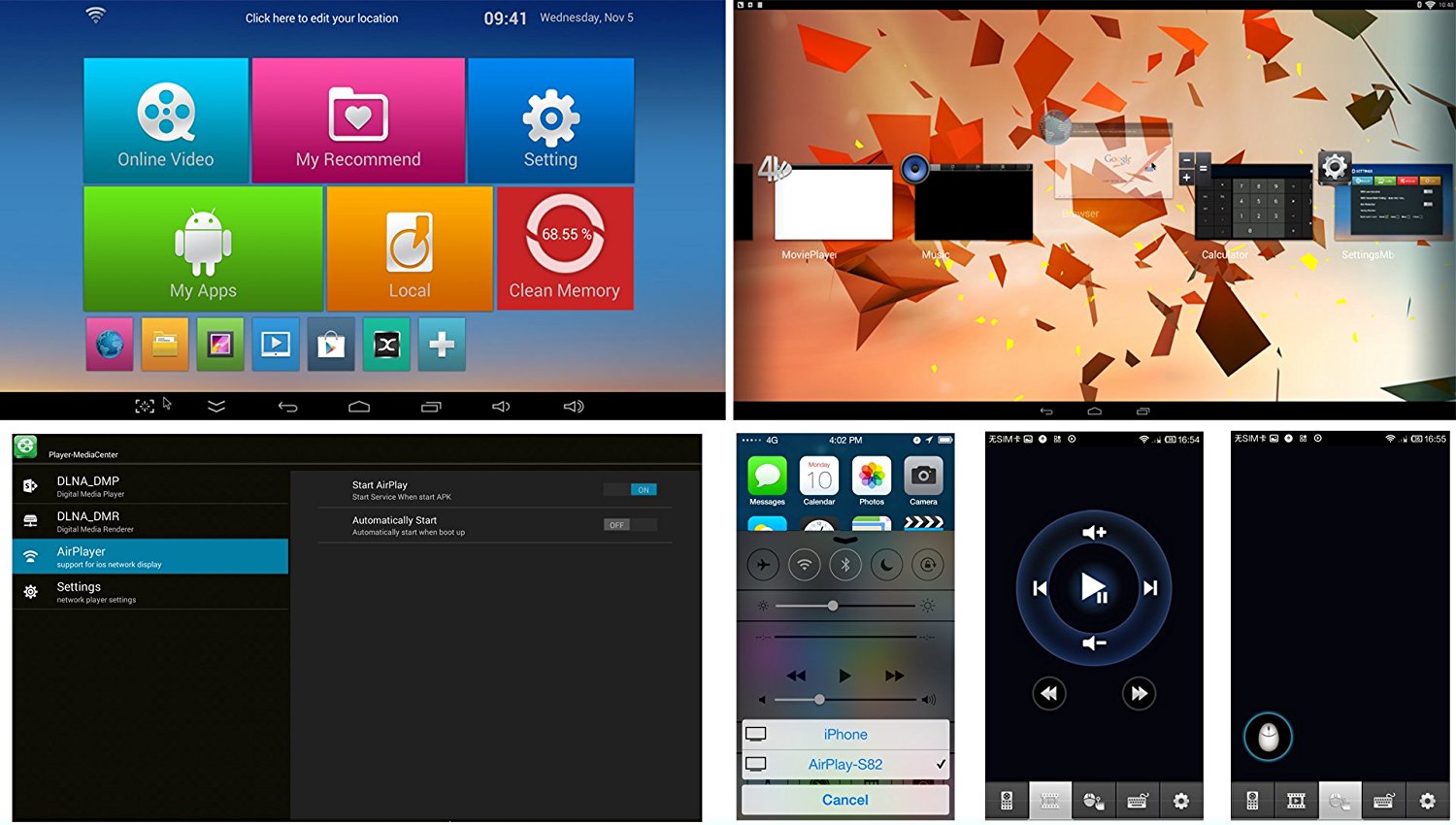 J-Deal MK808 Plus (MK808B+) XBMC Streaming TV Stick Android 4.4 Kitkat Google TV Dongle Mini PC ...