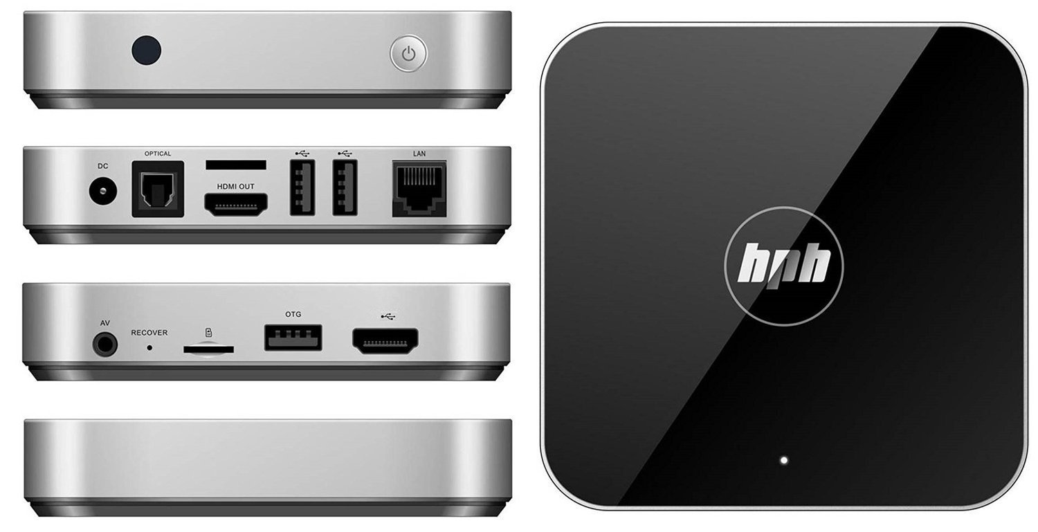 HPH TV Box Quad core 4 GB RAM DDR3 32 GB NAND Flash eMMC GPU Mali-T764 ...