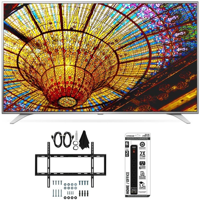 LG 49UH6500 49-Inch 4K UHD Smart TV w/ webOS 3.0 Slim Flat Wall Mount ...