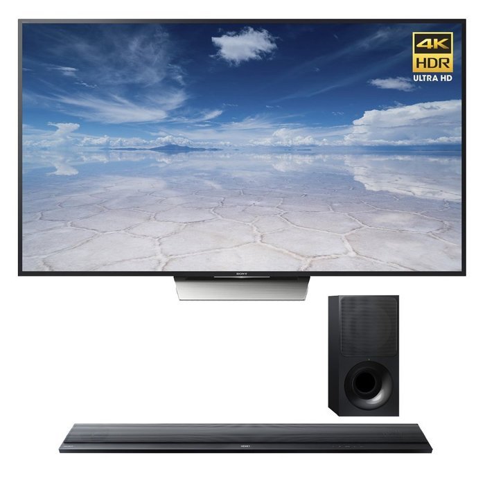 Sony XBR-65X850D 65-Inch Class 4K HDR Ultra HD TV with Sony HT-CT790 ...