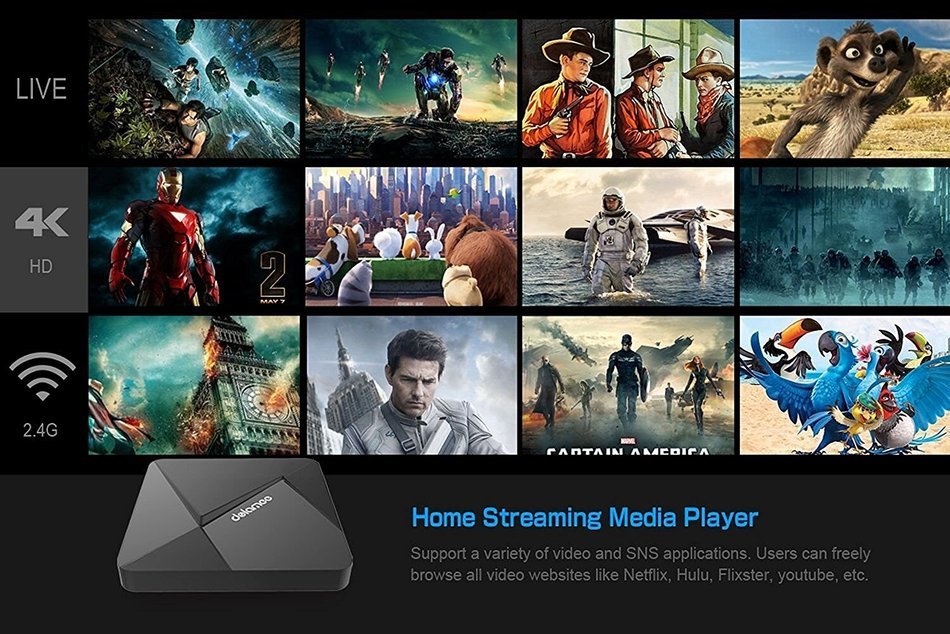 DOLAMEE D5 Android TV Box, Fully Loaded Android 5.1 Lollipop Os ...