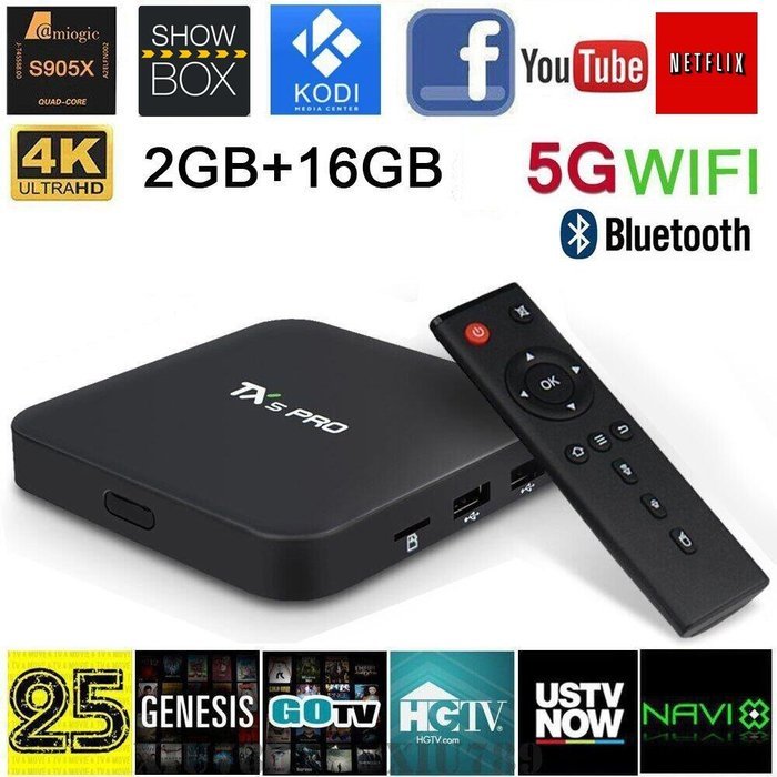 Fxexblin TX5 PRO TV BOX Amlogic S905X Android 6.0 Marshmallow 2G 16G ...