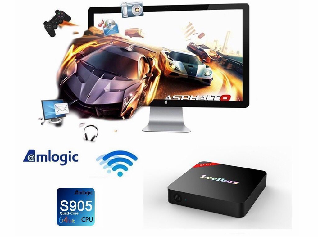 Leelbox Q1 PRO Android 6.0 TV Box Quad Core Amlogic S905X 64bits 2K&4K ...