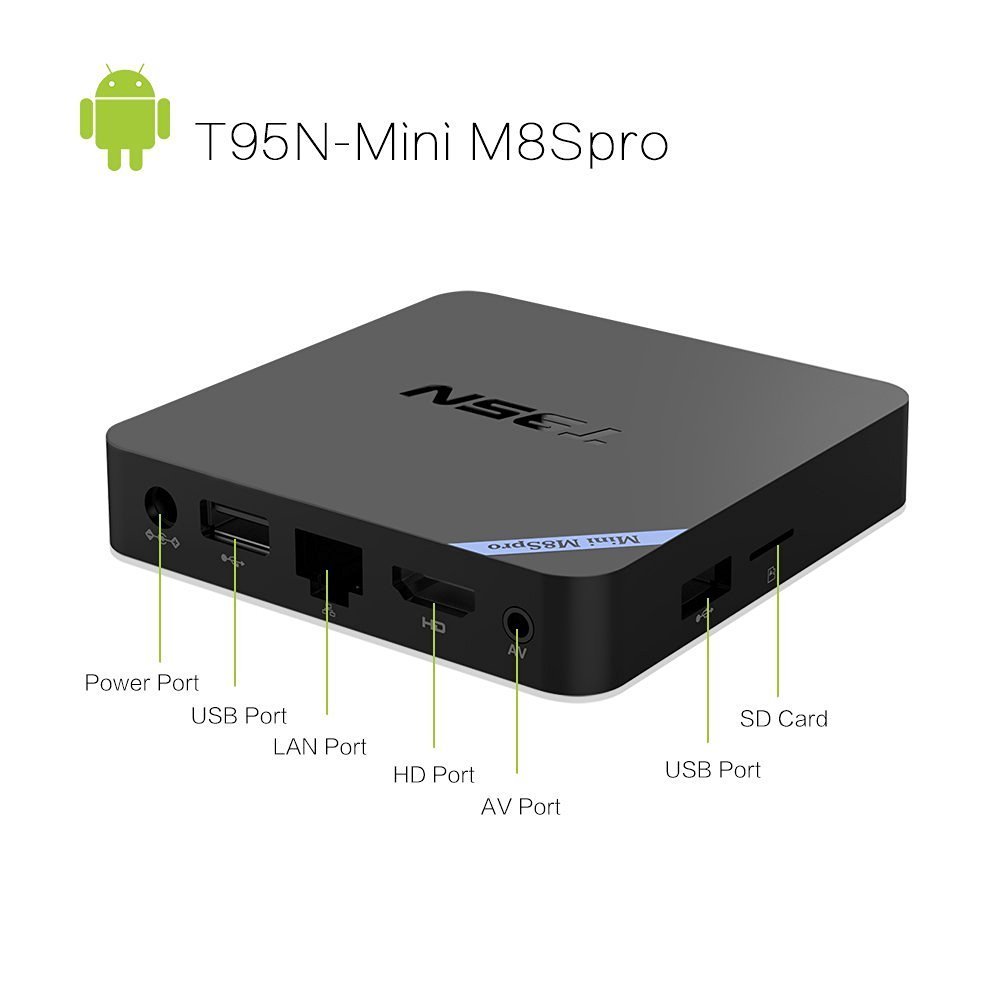Easytone T95N Mini M8S Pro Kodi 16.0 Amlogic S905 Android 5.1 TV Box 4K ...