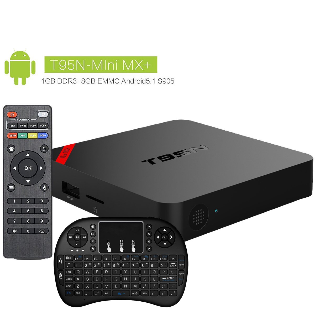 Easytone T95N Mini M8S Pro Kodi 16.0 Amlogic S905 Android 5.1 TV Box 4K ...