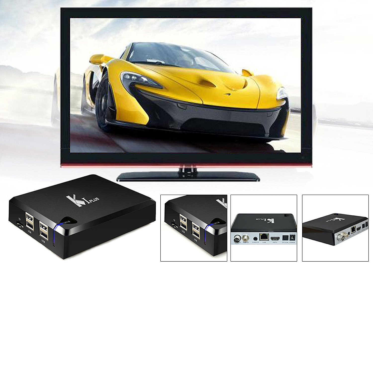 KOLOF KI PLUS DVB T2 S2 Amlogic S905 Smart TV Box Quad Core Android 5.1 ...