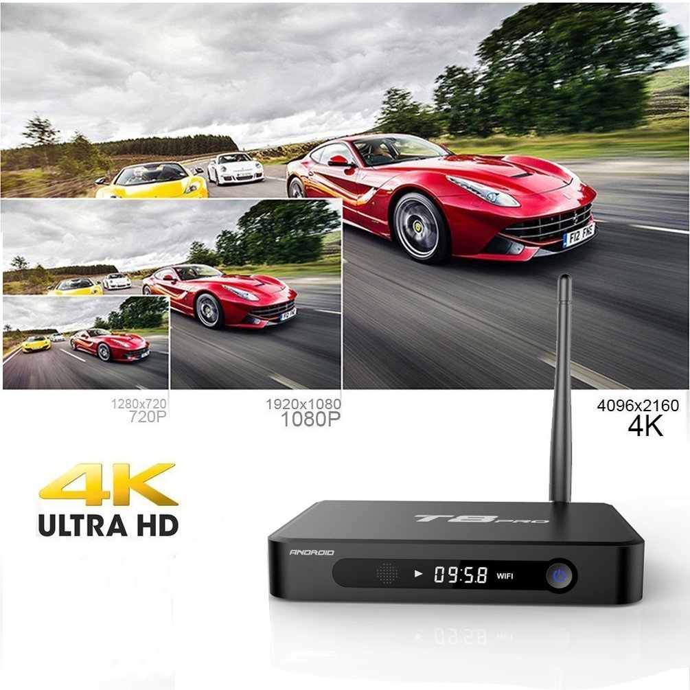 Henscoqi T8 PRO Smart Android TV Box with Quad Core Amlogic S812 CPU ...