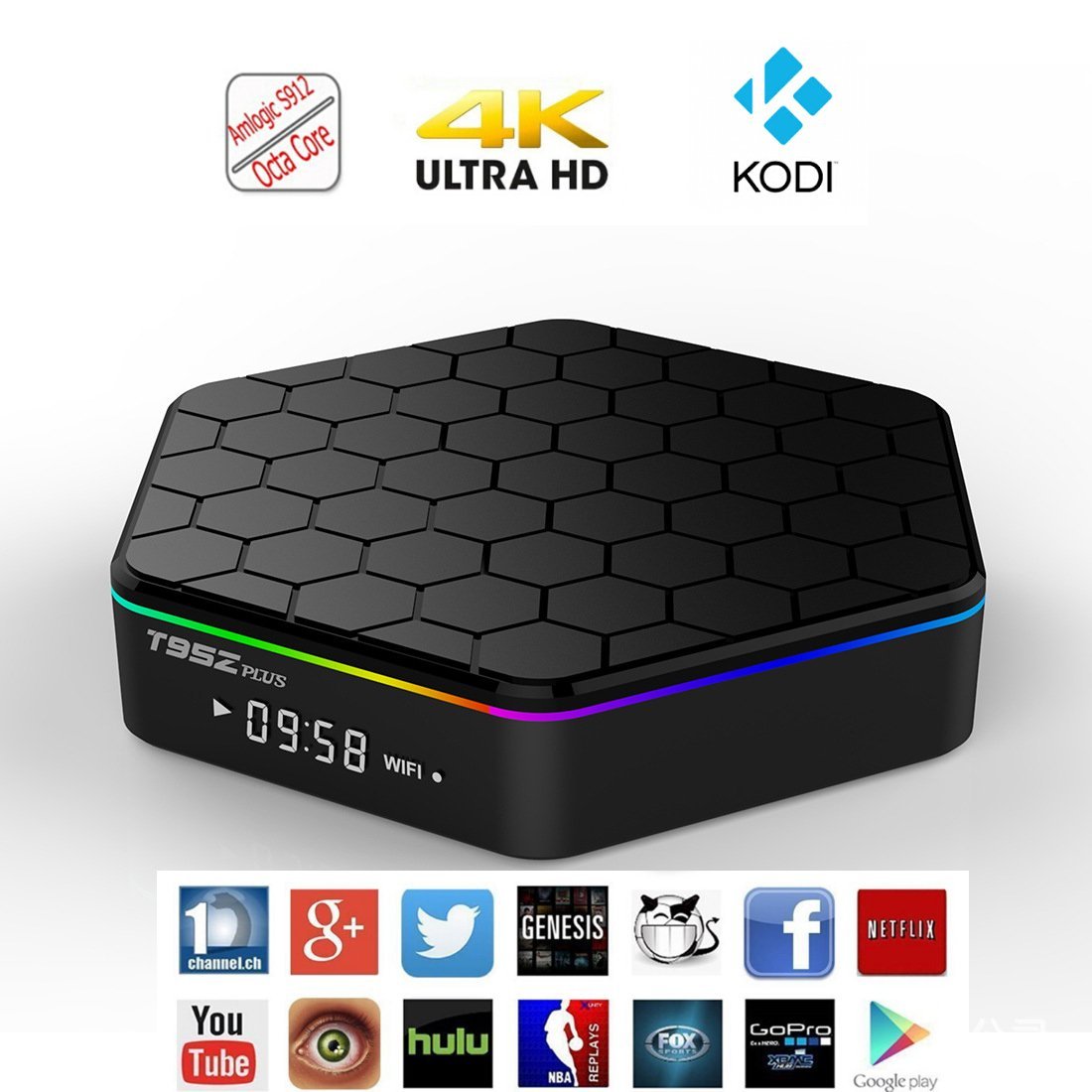 Kimdecent T95Z Plus Kodi TV Boxes S912 TV Octa core Android 6.0 2GB ...
