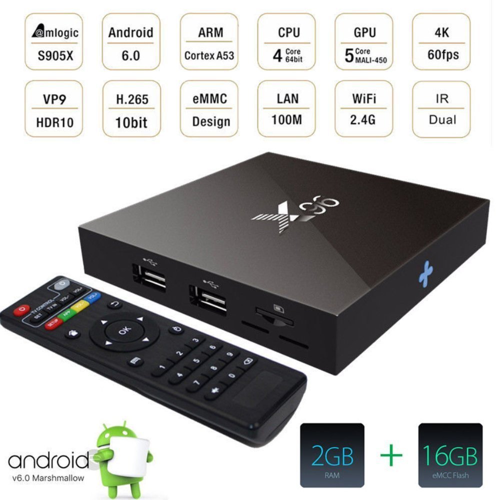 Mifanstech X96 Marshmallow Android 6.0 Tv Box, Kodi 16.1 Fully loaded ...