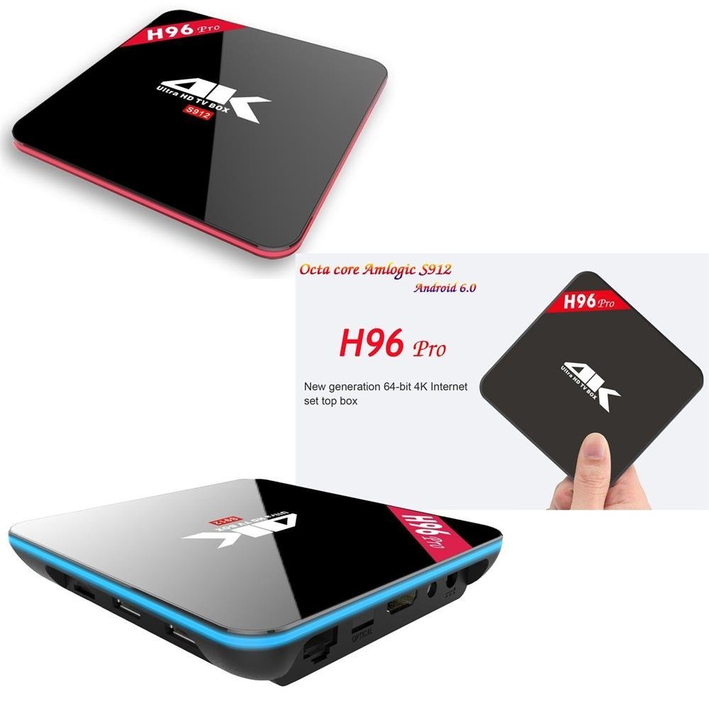 [Latest Version] HONGYU Amlogic S912 Octa Core H96 PRO Android 6.0 TV ...