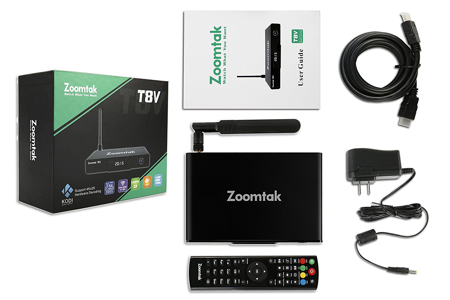Zoomtak Android TV BOX T8V Amlogic S905 Quad Core Chipset Android 5.1 ...