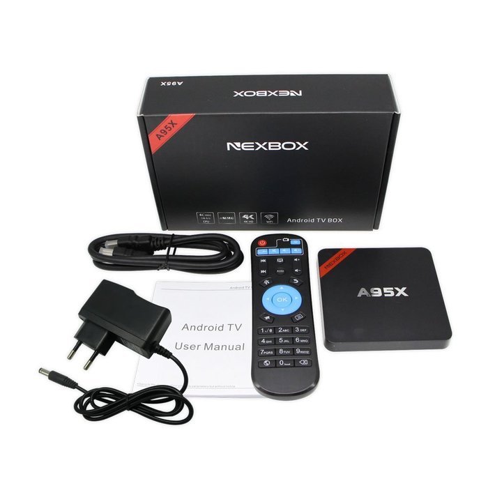 NEXBOX A95X Android 6.0 Smart TV BOX Amlogic S905X Quad Core 2GB/16GB ...