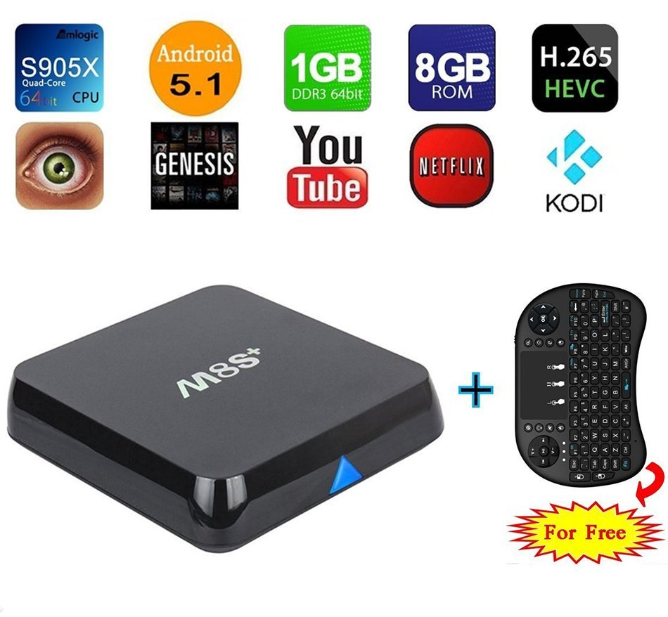 M8S+ M8S Plus TV Box XingYa Fully Loaded KODI Quad Core Android 5.1 ...
