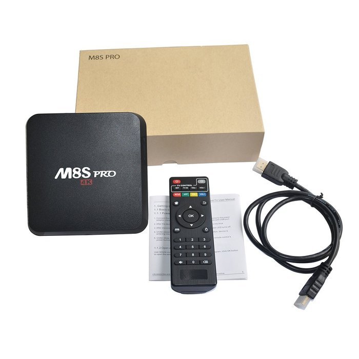 M8S PRO Android 5.1 TV Box, Crazy Box 2016 Newest Amlogic S905 Quad ...