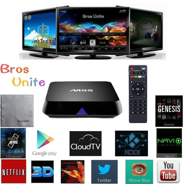 [2016 Latest TV Box ] Bros Unite M8S TV Box Amlogic S812 Quad Core ...