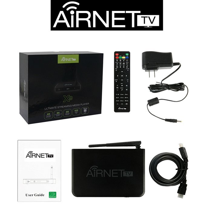 AirNet TV X9 Android TV Box - Fully Loaded Kodi with AirNet TV Updater ...